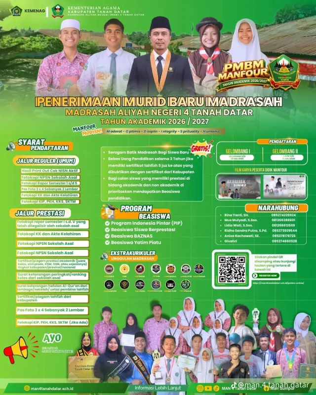 MAN 4 Tanah Datar Gencarkan Sosialisasi PMBM 2026 Lewat Digital dan ...