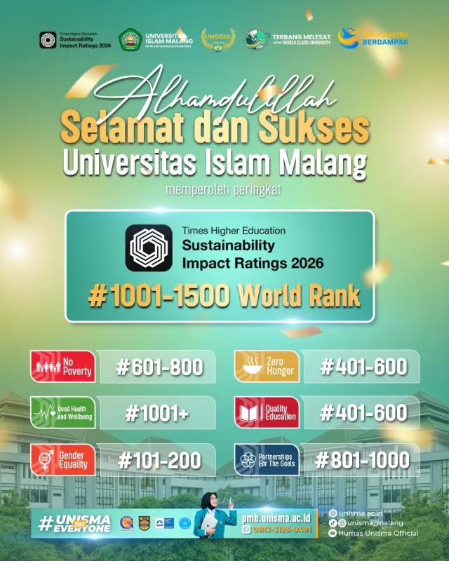 Unisma Raih Peringkat 1001-1500 dalam Pemeringkatan Internasional THE ...